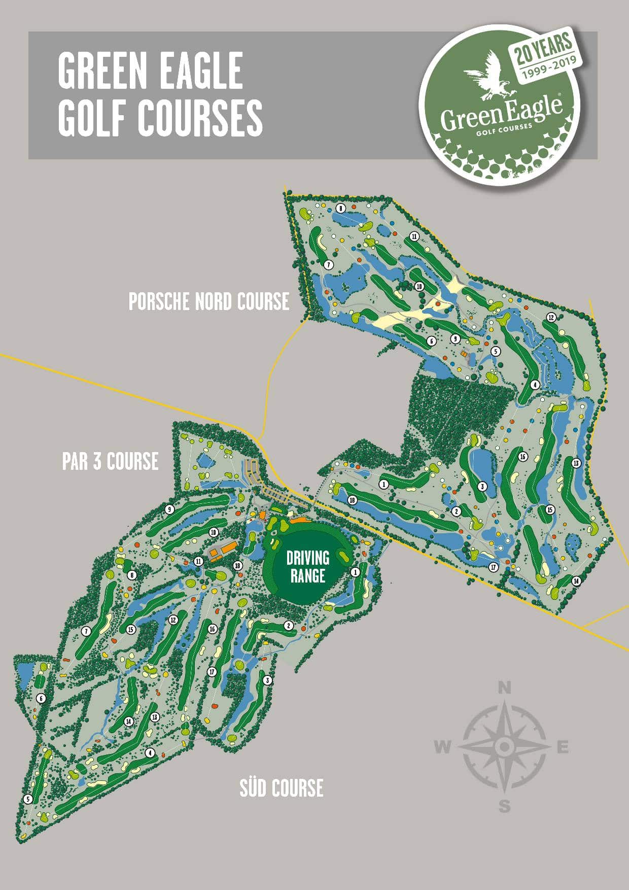 Green Eagle Golf Courses Platzgrafik Golfanlage - Green Eagle Golf Courses